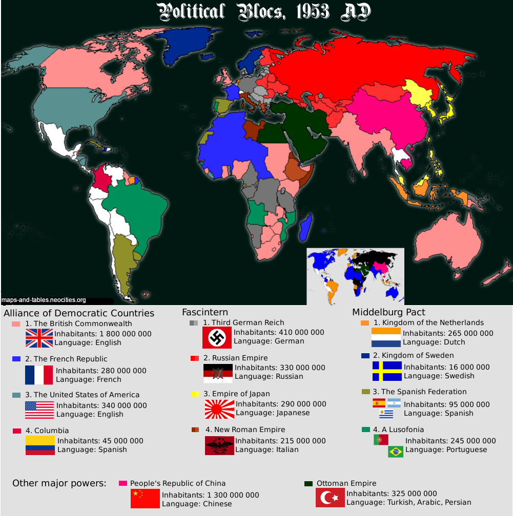 Collection of other alternative history maps